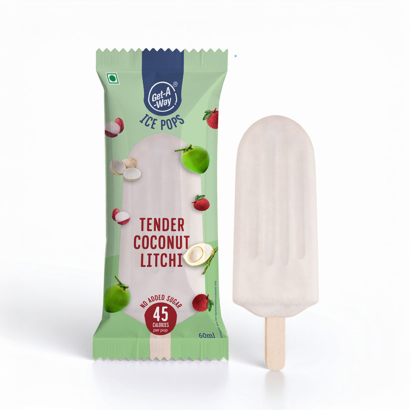 Tender Coconut Litchi Ice Pop | Vegan | Get-A-Way