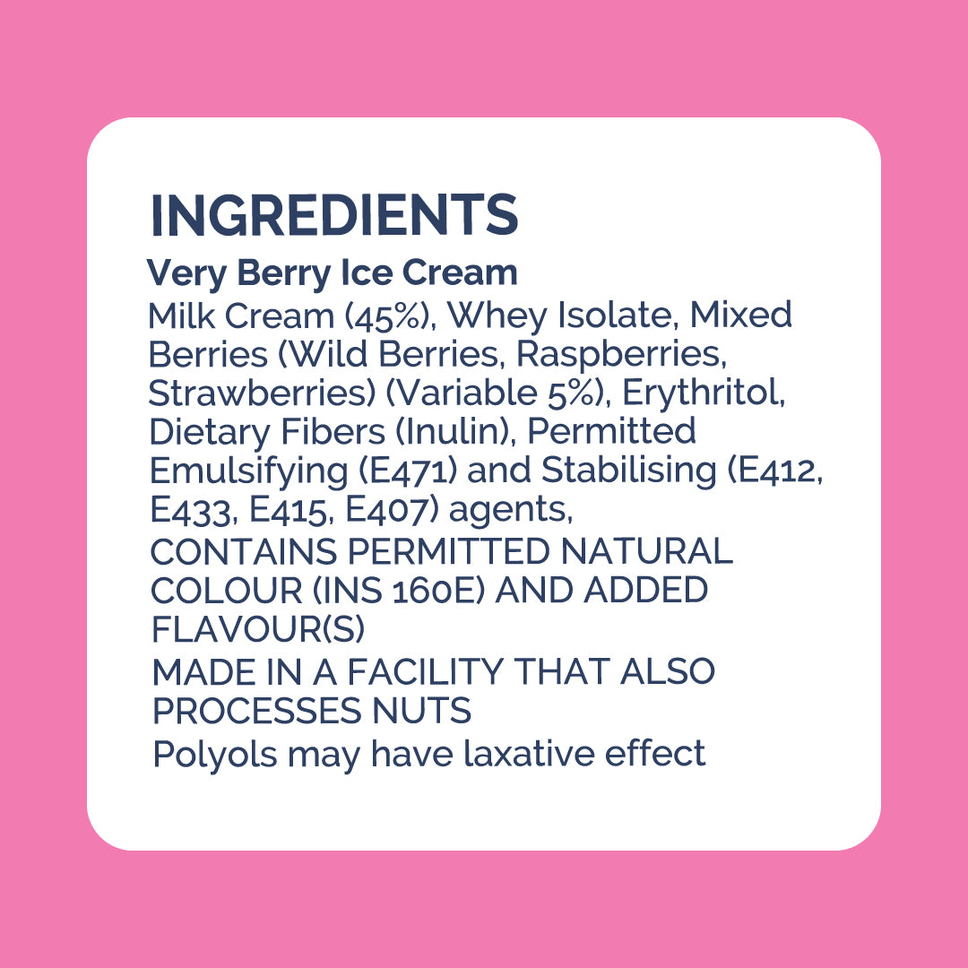 Keto Very Berry Ice cream | Keto Friendly | Get-A-Way